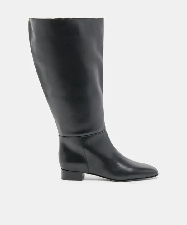 DOLCEVITA Tywin Extra Wide Calf Boots - Black Leather