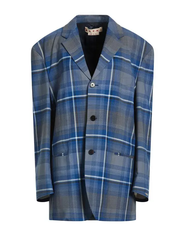 Marni Single-breasted Checked Blazer