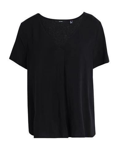Vero Moda V-neck Short Sleeve Top - Black