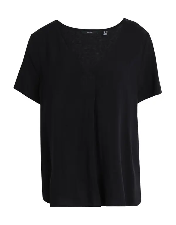 Vero Moda V-neck Short Sleeve Top - Black