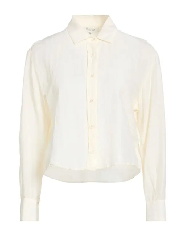 Crossley Shirt Ivory Size Silk, Wool