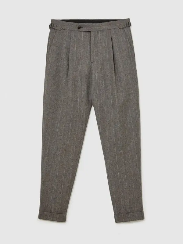 REISS Deal Classic Fit Wool Pinstripe Suit Trousers