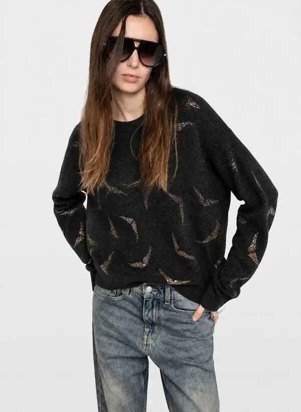 Zadig&Voltaire Markuz Diamanté Wings Sweater
