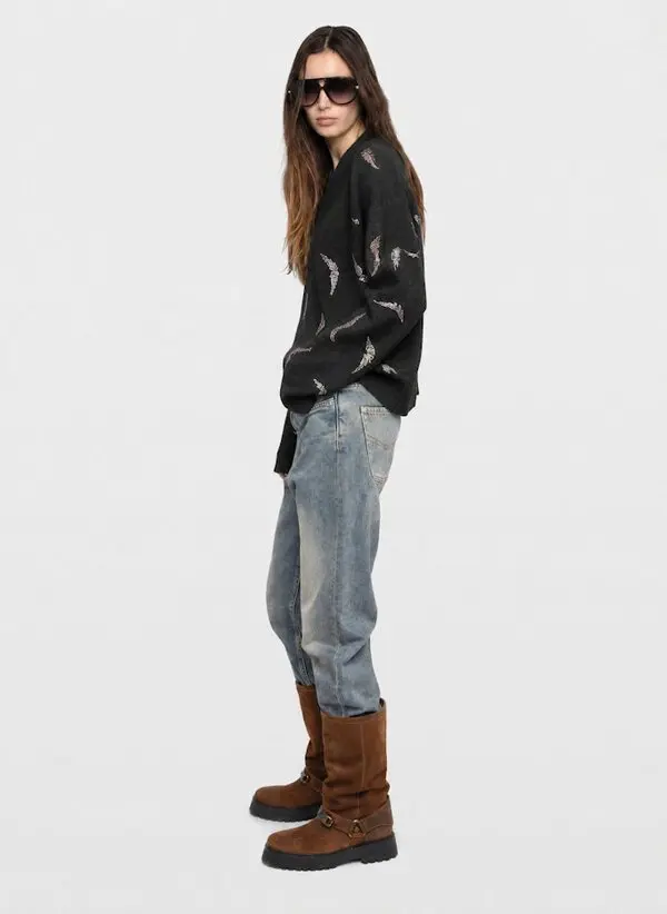 Zadig&Voltaire Markuz Diamanté Wings Sweater