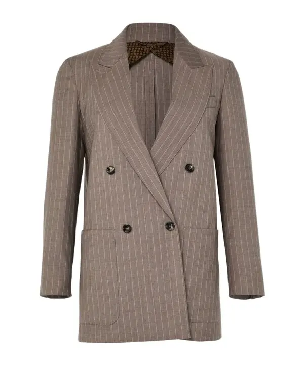 Max Mara Double-breasted Blazer - Gray