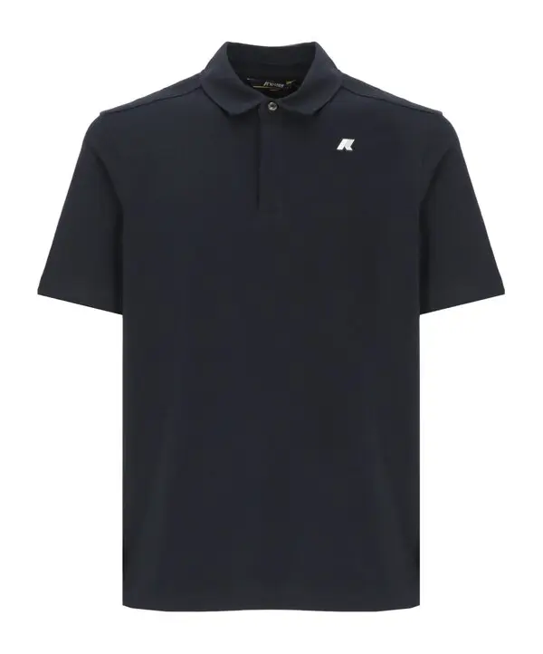 K-WAY Vincelle Light Stretch Jersey Polo Shirt - Black