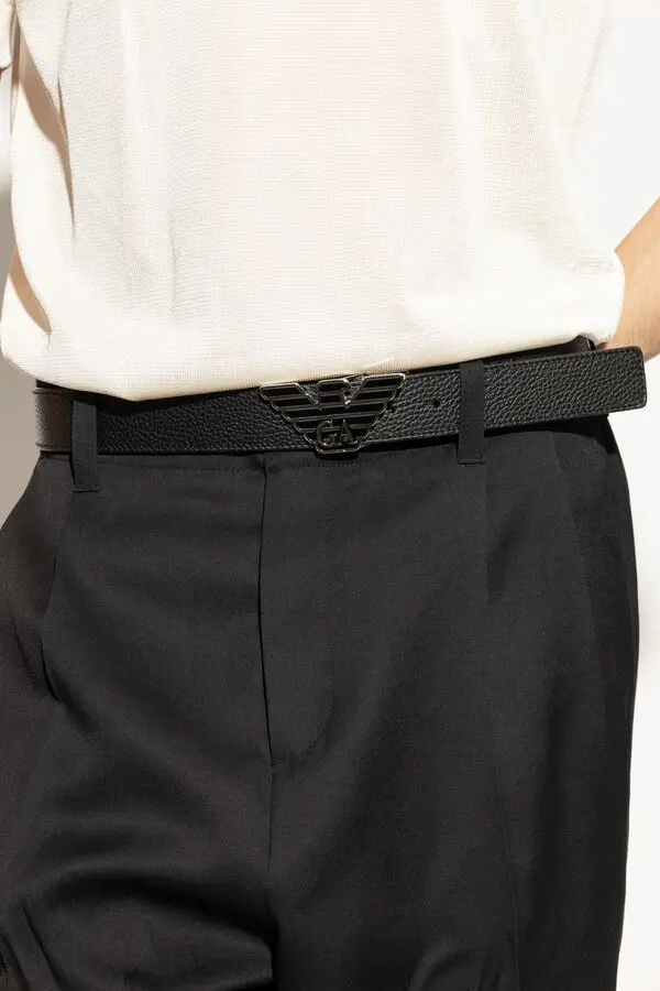 Emporio Armani Logo Buckle Belt