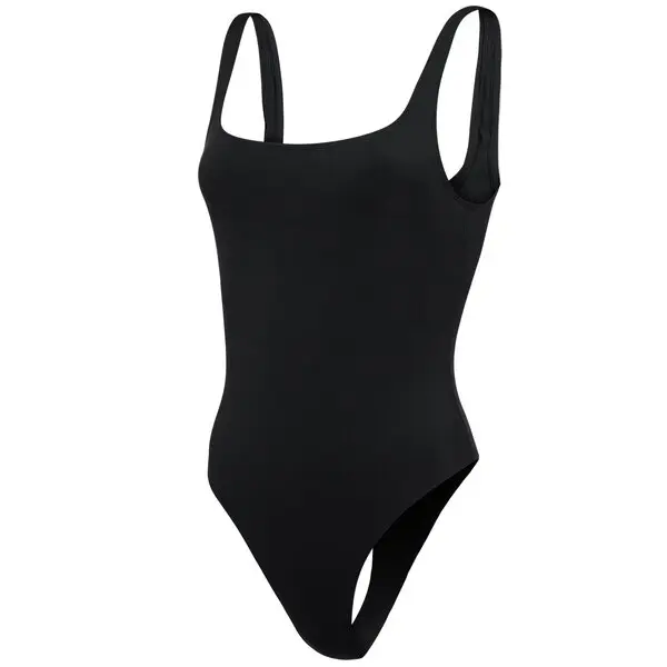 JIV ATHLETICS Sculpt Bodysuit With Patented Cameltoe-proof Technology - Black
