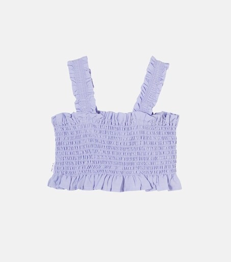MOLO Rolfia Ruched Cotton Top