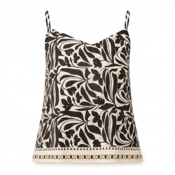 EXQUISE Spaghetti Strap Blouse - Black