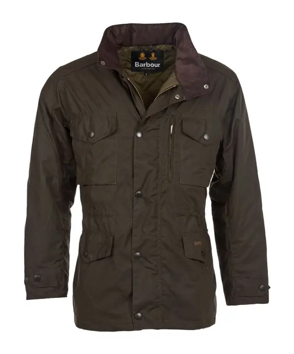 Barbour Sapper Wax Jacket - Black