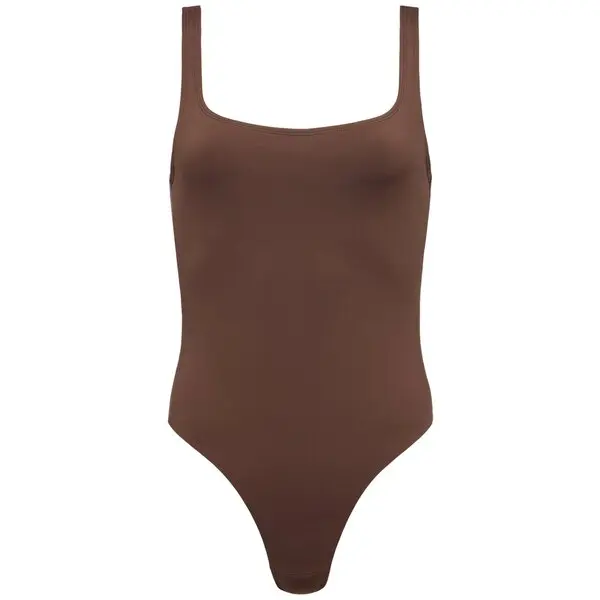 JIV ATHLETICS Sculpt Bodysuit Coffee