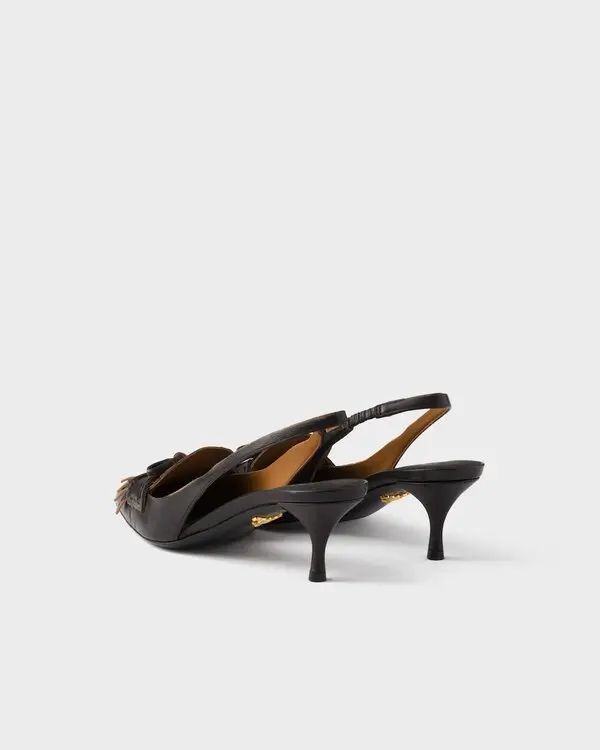 Prada Leather Slingback Pumps