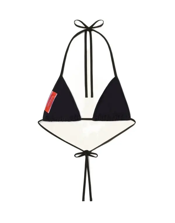 La DoubleJ Sea Printed Triangle Bikini Top