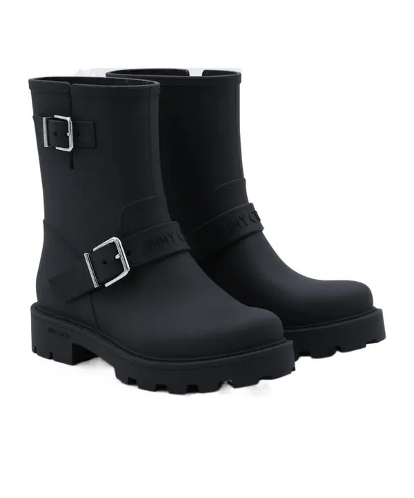 JIMMY CHOO Logo Ankle Boots