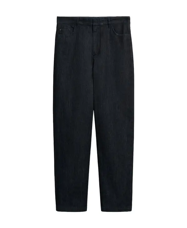 Max Mara Dark Blue Straight Leg Jeans - Black