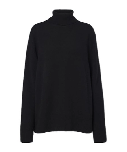 THE ROW Stepny Wool And Cashmere Turtleneck Sweater - Black