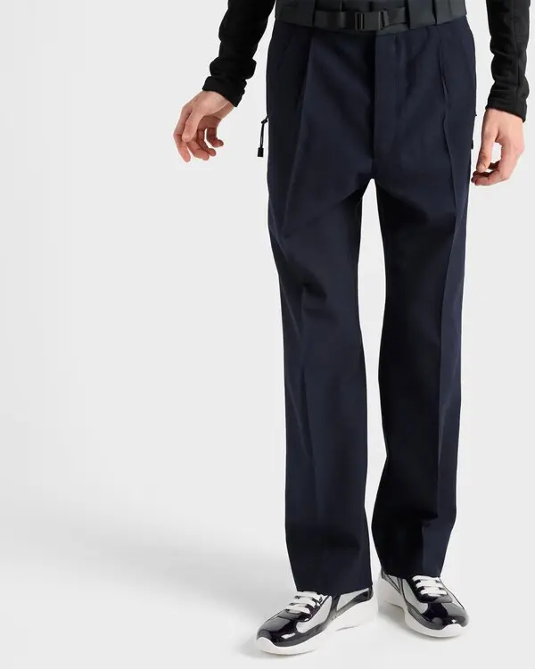 Prada Patent Leather And Technical Fabric America's Cup Sneakers
