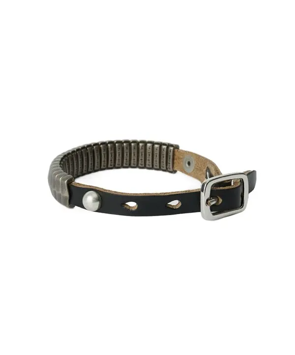 Our Legacy Thorns Buckle Leather Bracelet