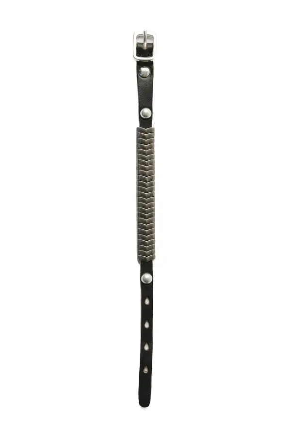 Our Legacy Thorns Buckle Leather Bracelet
