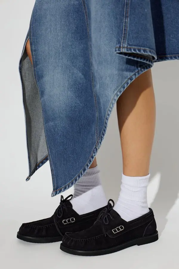 JW Anderson Suede Lace-up Flats