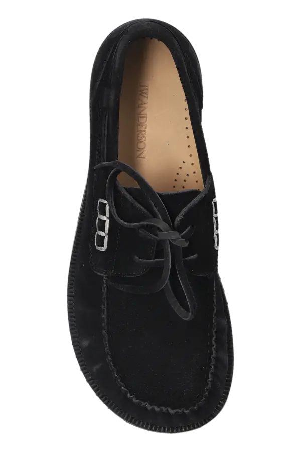JW Anderson Suede Lace-up Flats