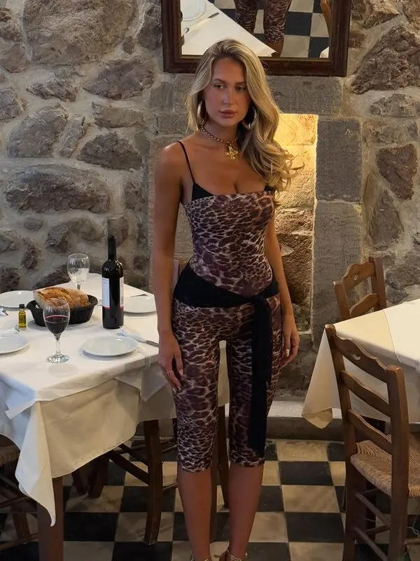 OUTCAST Haze Jumpsuit Midnight Haze - Brown/print