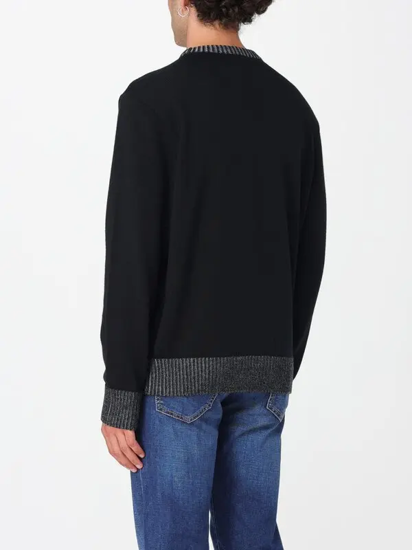 Paul & Shark 100% Wool Crewneck Jumper With Ribbed Trims