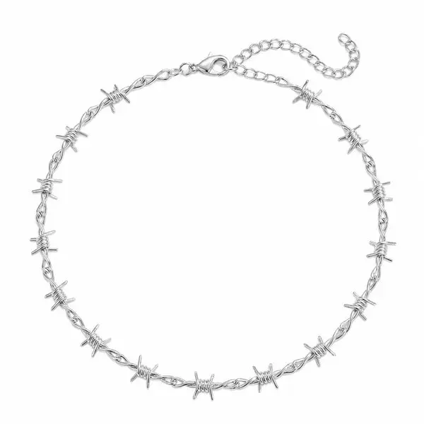 THE M JEWELERS The Barb Wire Choker Danielle Guizio X - Silver