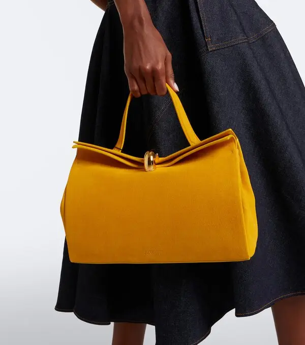 Jacquemus Valerie Suede Top-handle Bag