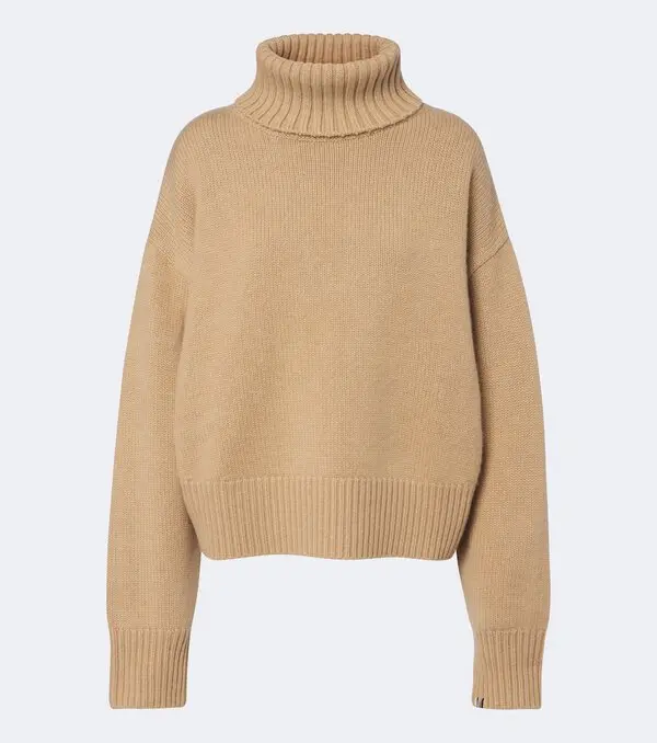 Extreme Cashmere N°434 Crop Xtra Cashmere Sweater - Beige