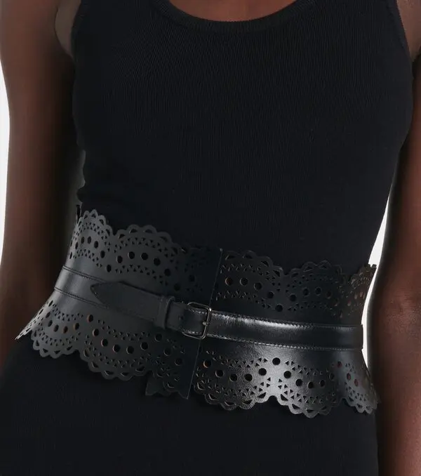 Alaïa Leather Corset Belt
