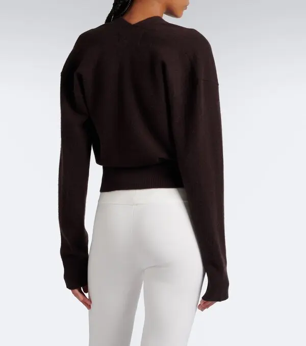 Extreme Cashmere N°516 Ella Cashmere-blend Wrap Cardigan - Brown
