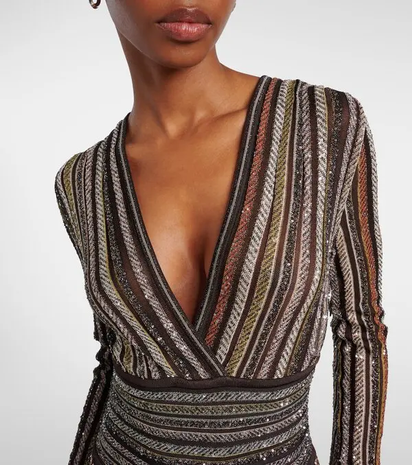 Missoni Sequined Striped Gown