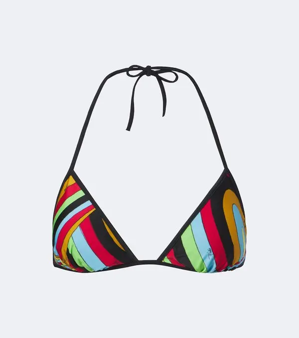 Emilio Pucci Iride Triangle Bikini Top - Multicoloured
