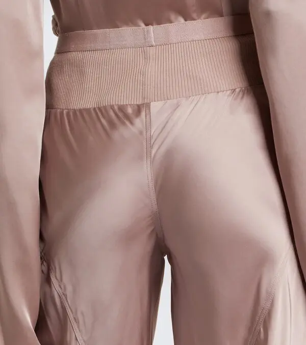 Rick Owens Bias Satin Wide-leg Pants