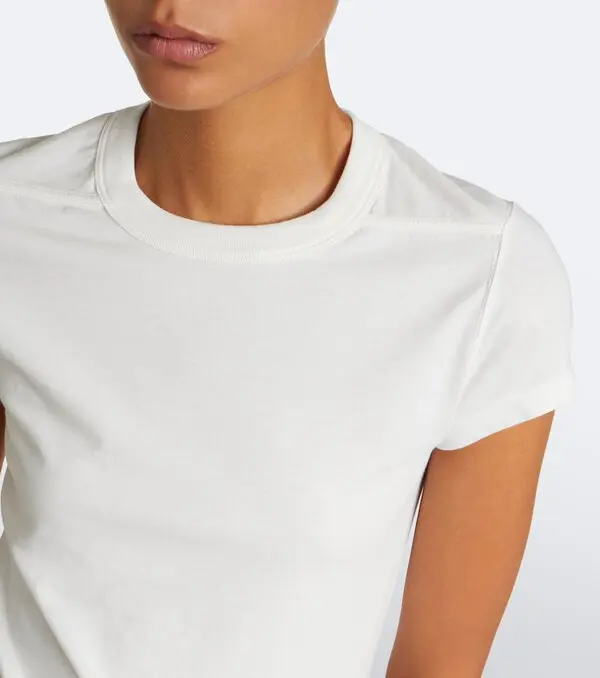 Rick Owens Cropped Level Cotton T-shirt