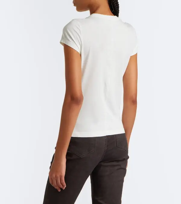 Rick Owens Cropped Level Cotton T-shirt
