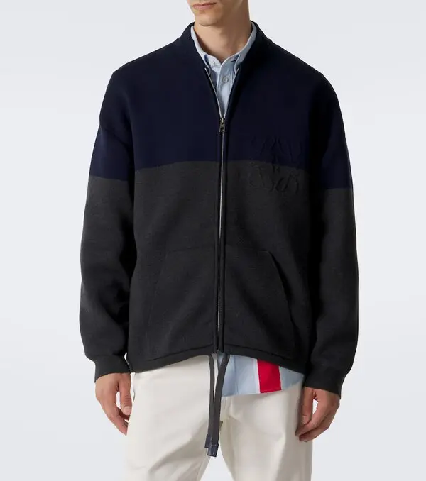 Loewe Anagram Cotton-blend Zip-up Cardigan