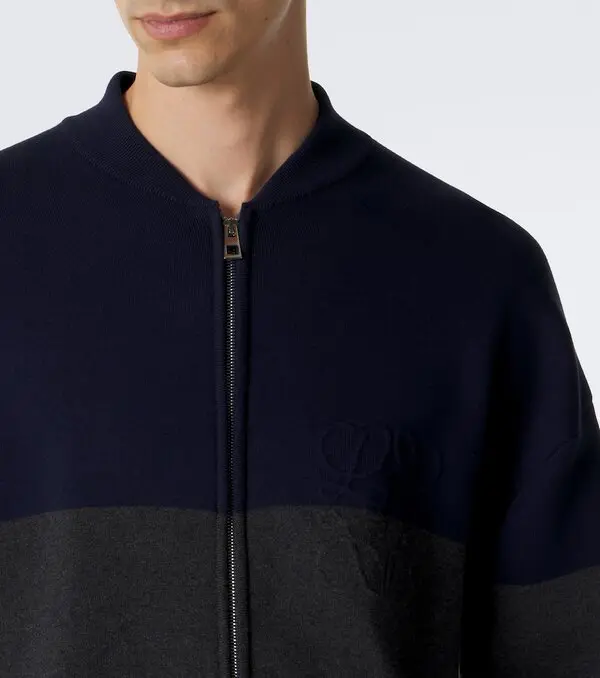 Loewe Anagram Cotton-blend Zip-up Cardigan