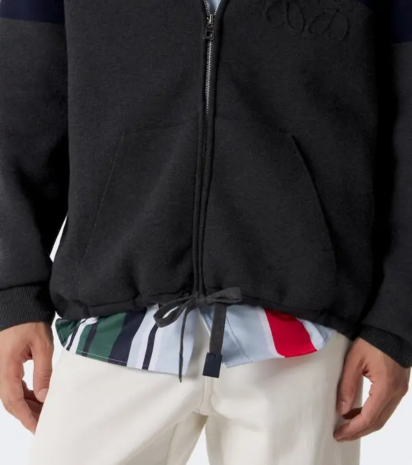 Loewe Anagram Cotton-blend Zip-up Cardigan