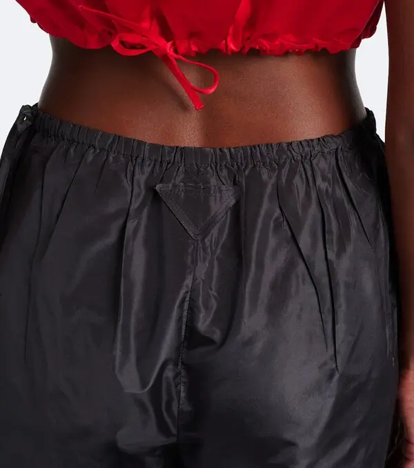 Prada Silk Taffeta Bermuda Shorts