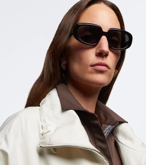 Loewe Mini Anagram Steps Rectangular Sunglasses