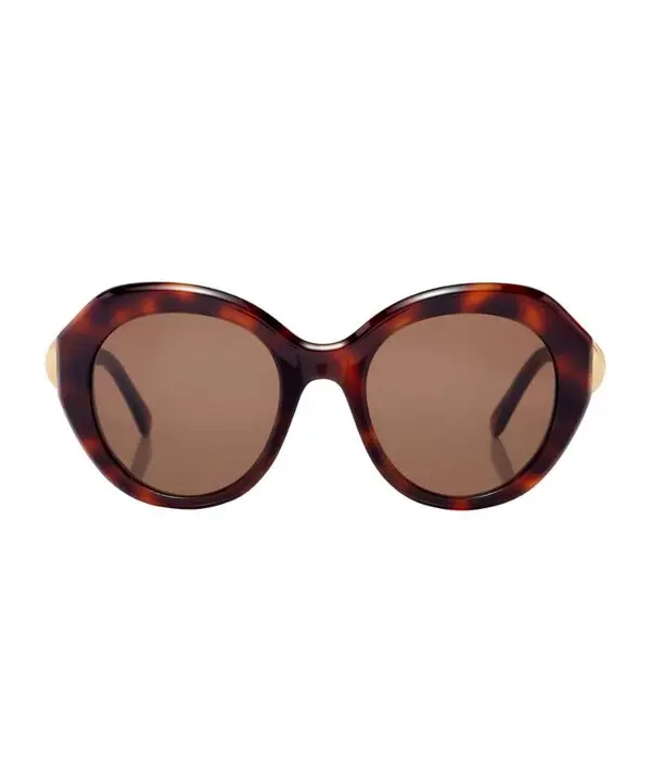 Loewe Coil Round Frame Sunglasses - Brown