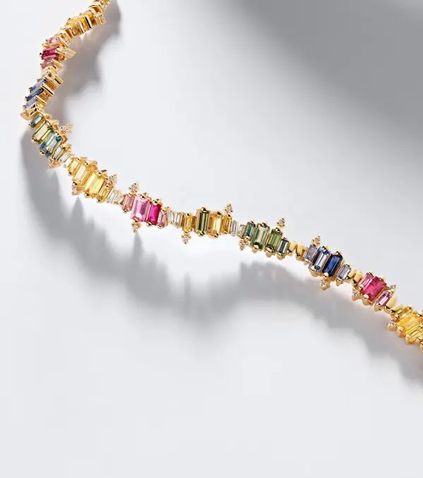 SUZANNE KALAN Bold Burst 18kt Bracelet With Sapphires And Diamonds