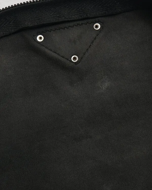 FWRD RENEW Prada Tessuto Flat Messenger Bag - Black