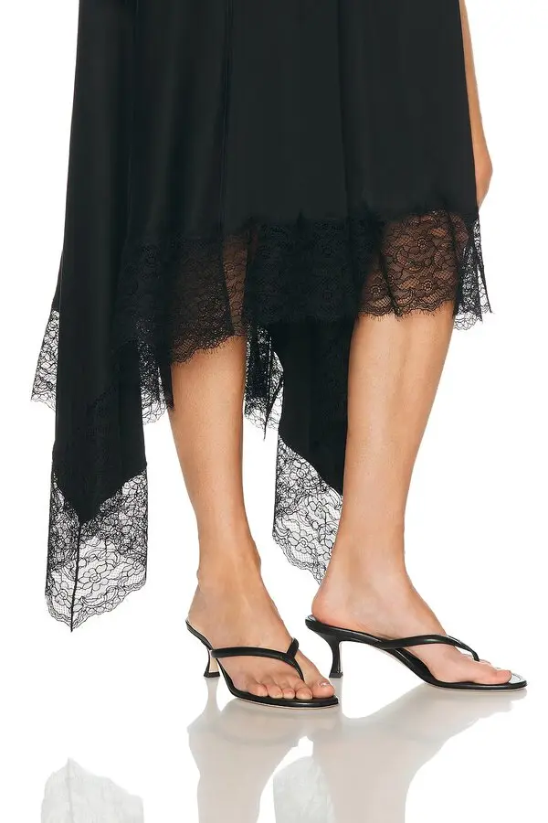 Andamane Tish Lingerie Maxi Dress - Black