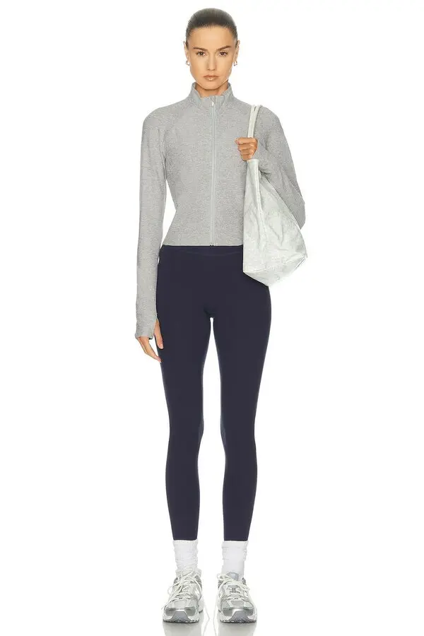 Beyond Yoga Spacedye High Definition Zip-up Jacket - Silver Mist