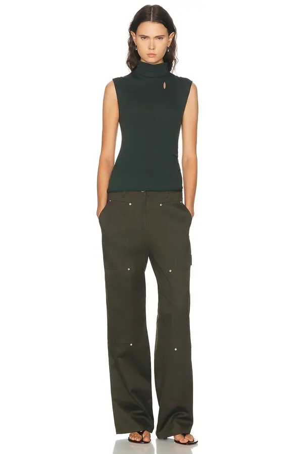 Helmut Lang Button Sleeveless Top