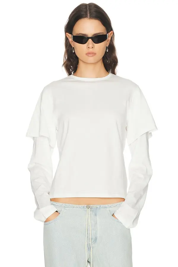 Still Here 2tee" Layered T-shirt
